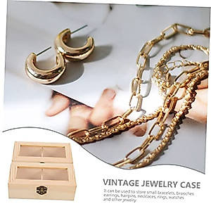 Didiseaon Jewelry Tray Organizer jewelry display organizer coffee condiment organizer coffee organizer Gift for Women Storage wooden trays Acrylic woman 2pcs Tea Bag Holder