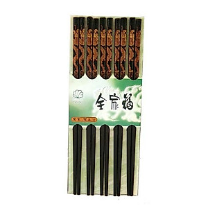 Asian Home Chopsticks with Dragon Painting