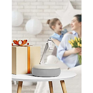 SAIJI Cell Phone Pillow Holder for Bed, Adjustable Angle Height Phone Pillow Stand for Watching Video On Bed/Sofa/Lap, Fit for 4.7"-7.0" Cell Phones(Grey)