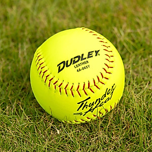 Dudley 12" USASB Thunder Hycon Leather Slowpitch Softball - 12 Pack