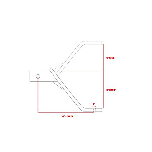 Armordillo 8719541 8-Inch Drop Loaded Ball Mount Universal Fits 2-Inch Receiver Tube Trailer Hitch