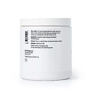 Plant Therapy Organic Mango Butter Raw, USDA Certified, 16 oz Jar For Body, Face & Hair 100% Pure, Natural Moisturizer For Dry, Cracked Skin, & DIY