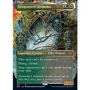 Magic: the Gathering - Dragonlord Dromoka (376) - Borderless - Double Masters 2022