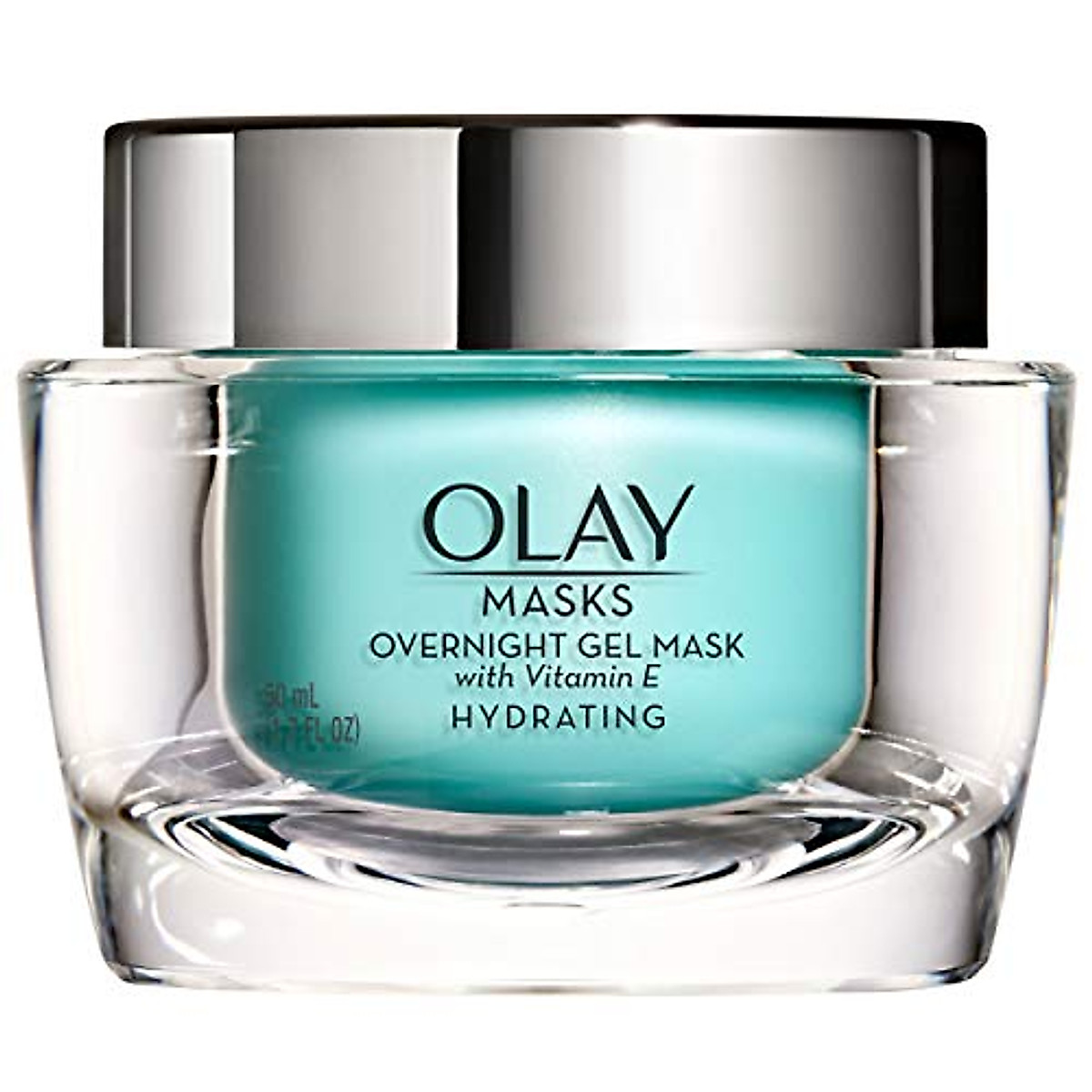 Face Mask Gel by Olay Masks, Overnight Facial Moisturizer with Vitamin E and Hyaluronic Acid for Hydrating Skin, 1.7 Fl Ounce