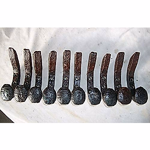 Spikes by Mike 10 REPURPOSED Railroad Spike Coat Hooks Coat Rack Tool Shop Hangers Double Bent