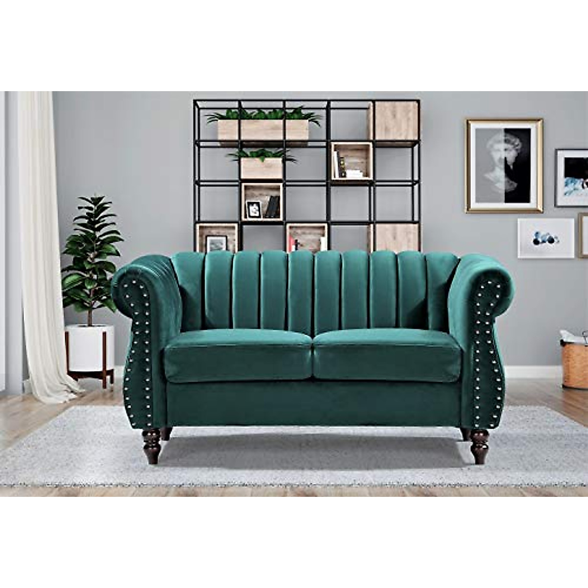 US Pride Furniture S5647-SF+LV Sofas, Green