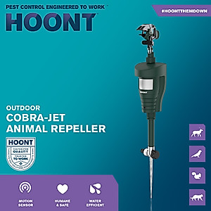 Hoont Cat Repellent- Squirrel Deterrent- Motion Activated Sprinkler- Outdoor- Deer Repellent-Cat Deterrent-Skunk Repellent-Dog Repellent for Yard and Garden