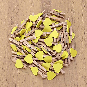 50pcs Love Clip Love Photo Clip Photo Mini Clip Photo Clip Love Photo Wood Clip