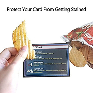 Card Sleeves 2 1/2 x 3 1/2 100 Photocard Protector Perfect for Double sleeving Small Japanese Sized Board Game Penny Sleeve for Sports Trading Kpop Poke Baseball,Magic,MTG Sleeves (Black-200pcs)