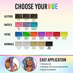 Punky Temporary Hair Color Spray, Lynx Pink, Fast-Drying, Non-Sticky, Non-Damaging, Travel Size Hair Dye for Instant Vivid Hair Color, 3.5 oz