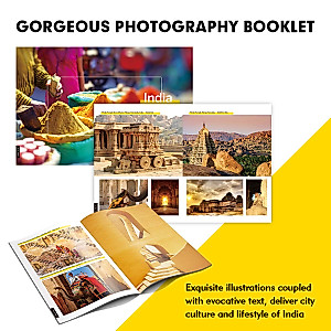 CubicFun National Geographic 3D Puzzle for Adults Kids Taj Mahal India Architecture 3D Jigsaw Building Model Kit with Booklet Gifts for Woman Men, 87 Pieces