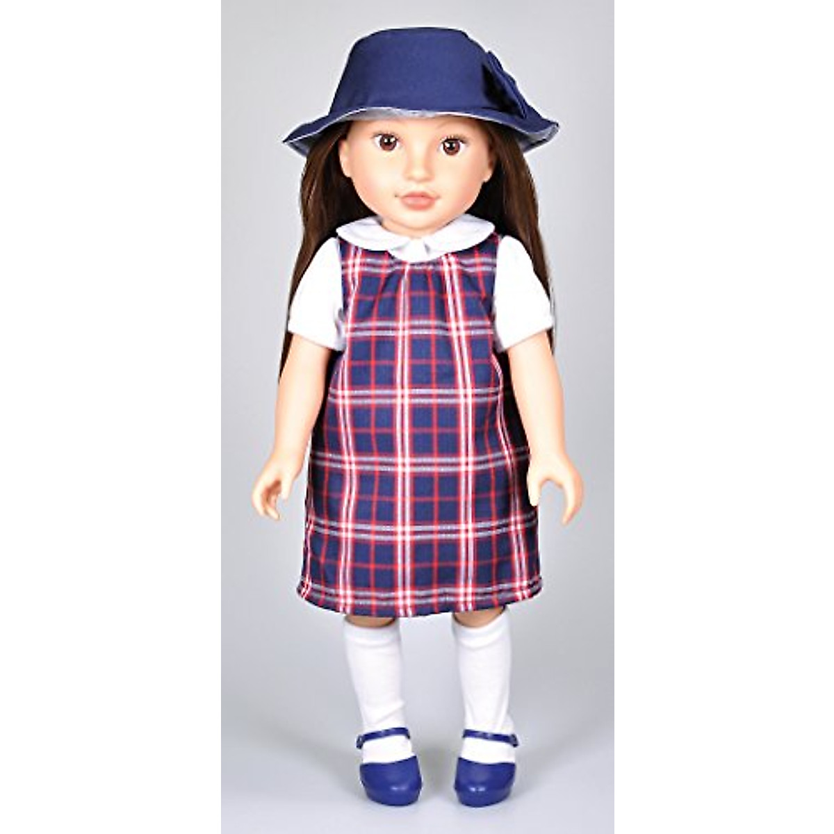 Kindred Hearts Dolls Paige Brown Hair Brown Eyes PVC Girl Doll, Brunette, 18" (Amazon Exclusive)