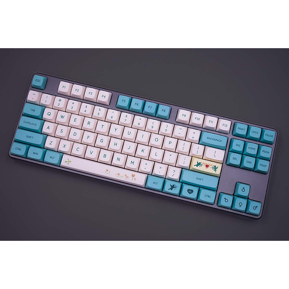 ONECAP 128 XDAS keycaps Dye-Sublimated Keycap for MX Switch Keyboards for Wired USB Mechanical Gaming Keyboard