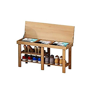 DINGZZ Shoe Organizer,Small Shoe Rack Simple Multi,Layer Household Living Room Storage Shelf Simple Space Saving Solid Wood