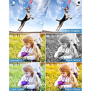 Digital Camera Auto Focus 2.7K 48MP Digital Point and Shoot Camera with 32GB Memory Card,16X Zoom, Time Lapse Vlogging Camera Digital Cameras for 8-15 Years Kids Teenagers Students Boys Girls