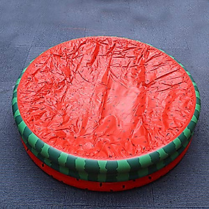 Happyyami Childrens Toys 1 Pc Inflatable Swimming Pool Outdoor Watermelon Paddling Pool for Family Kiddie Adult Children Outdoor Backyard Garden Infant Toy