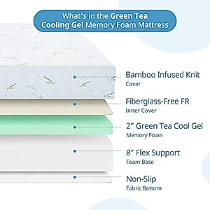 SWISH WEAVERS Full Mattress, 10 inch Full Size Mattresses in a Box Cooling Gel Memory Foam Mattress for Kids Bunk Trundle Bed Daybed Medium Firm