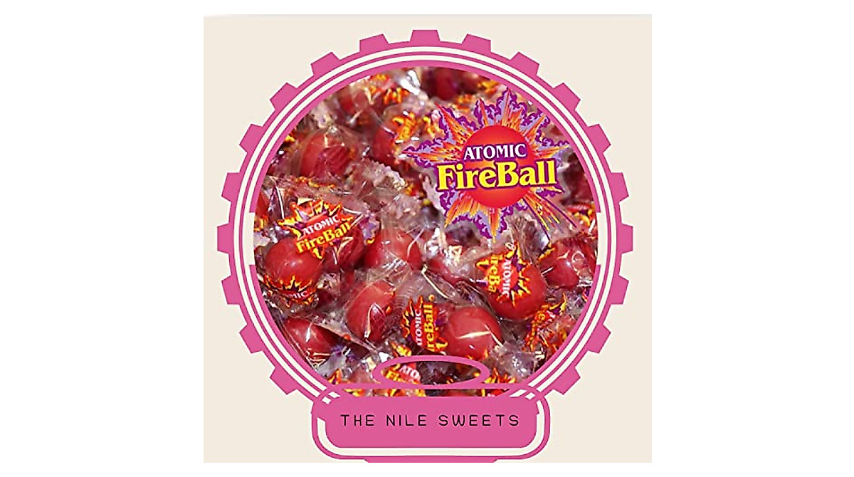 Atomic Fireball Jawbreakers - Spicy Cinnamon Candy