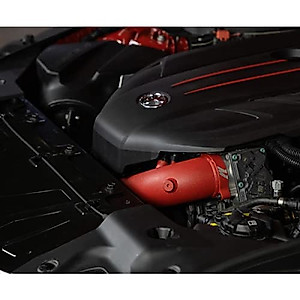 Mishimoto MMICP-SUP-20RD Performance Charge Pipe, Compatible With Toyota GR Supra 3.0L 2020+, Wrinkle Red