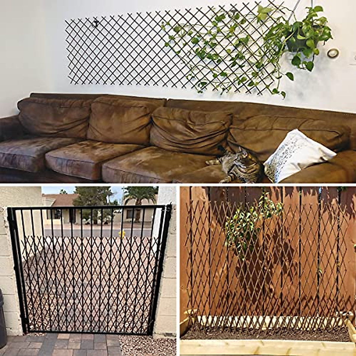 JOYSFIT Willow Trellis Fence Expandable Garden Climbing Lattices Trellis Plant for Support Climbing 36x92 Inch(2)