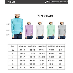 Willit Women's UPF 50+ Sun Protection Shirt SPF Long Sleeve Lightweight Half-Zip Golf Outdoor Shirt Quick Dry Rash Guard Light Green L