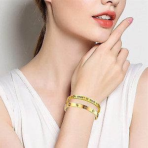 Jaline Fashion Classic Stainless Steel Roman Numeral Bangle Bracelet for Women Jewelry，Rose gold color ,Gold color，Silver color, FB-110 0