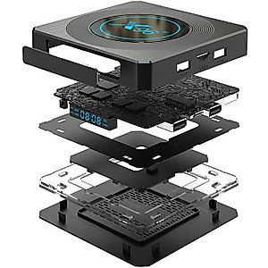 VAPEYS Android TV Box 11.0 S905X4 Quad-Core Smart TV Box Support 2.4Ghz/5Ghz WiFi Bluetooth 4.0, 8K 4K HD Tv Streaming Device,4G+64GB