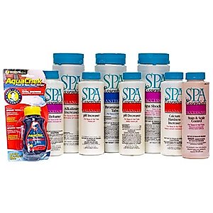 Deluxe Spa Essentials Hot Tub/Spa Bundle Package Kit Now with 6 LB. Spa Shock Xtra