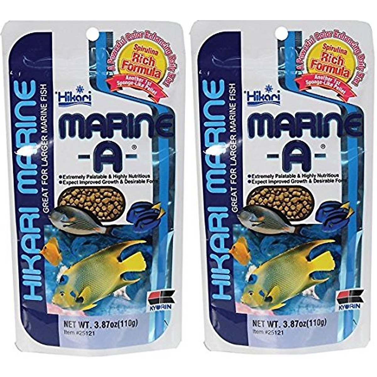 Hikari Marine Pellets for Pets, 3.87-Ounce (2 Pack)