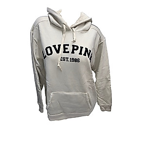 Victoria's Secret Pink Everyday Campus Pullover Sherpa Sweatshirt Hoodie Color Ivory Size X-Large New