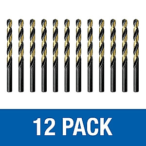 Champion Cutting Tool Heavy Duty BlackGold Jobber Drill Bits, 135 Degree Split Point: XGO-5/16 (6 pieces per pack)-MADE IN USA