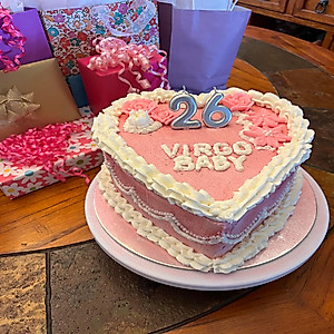 Heart Cake Mold Ring Set-4/6/8 Inch Large Heart Cookie Cutter Pancake Mold Stainless Steel