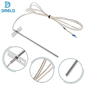 RTD Temperature Probe Sensor, Replacement for Traeger Digital Thermostat, Traeger Pellet Grills, Grill Oven