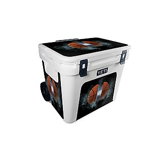 MightySkins Skin Compatible with Yeti Roadie 60 Wheeled Cooler - Basketball Orb | Protective, Durable, and Unique Vinyl Decal wrap Cover | Easy to Apply, Remove, and Change Styles | Made in The USA