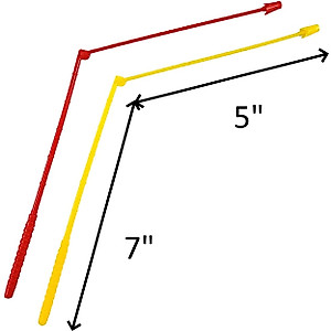 Haktoys Replacement Fishing Poles Kit Rods Set (Pack of 4) Non-Magnetic Poles Works Fishing Games and Other Compatible Fishing Board Games