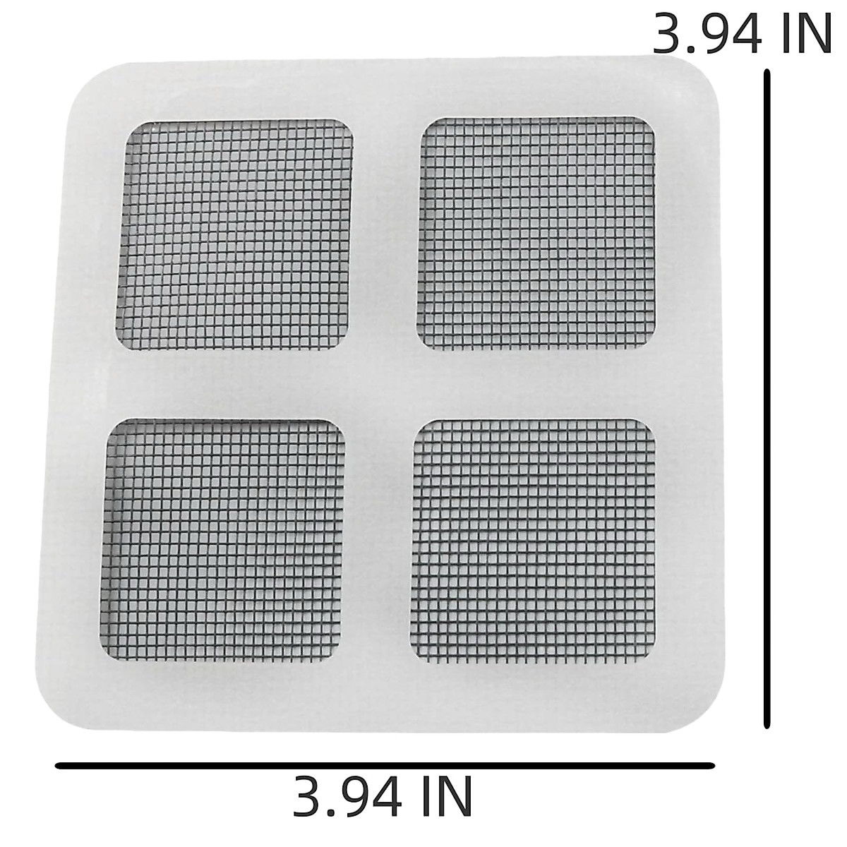 Generic 30 Pack Disposable Mesh Shower Drain Hair Catcher Fits Standard Drains Great Cover Shower for Bathroom Laundry Bathtubs Kitchens and Pet Hair, White