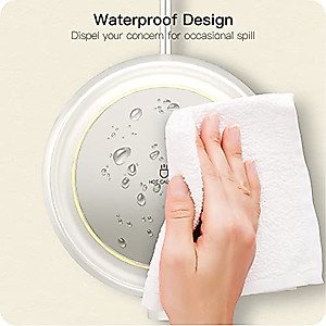 JEEMOO Mug Warmer, Electric Coffee Warmer for Desk/Home Use, Stepless Temperature Regulation (120℉-136℉), Candle Warmer Plate, 8-Hour Auto Shut Off (Forest Green)