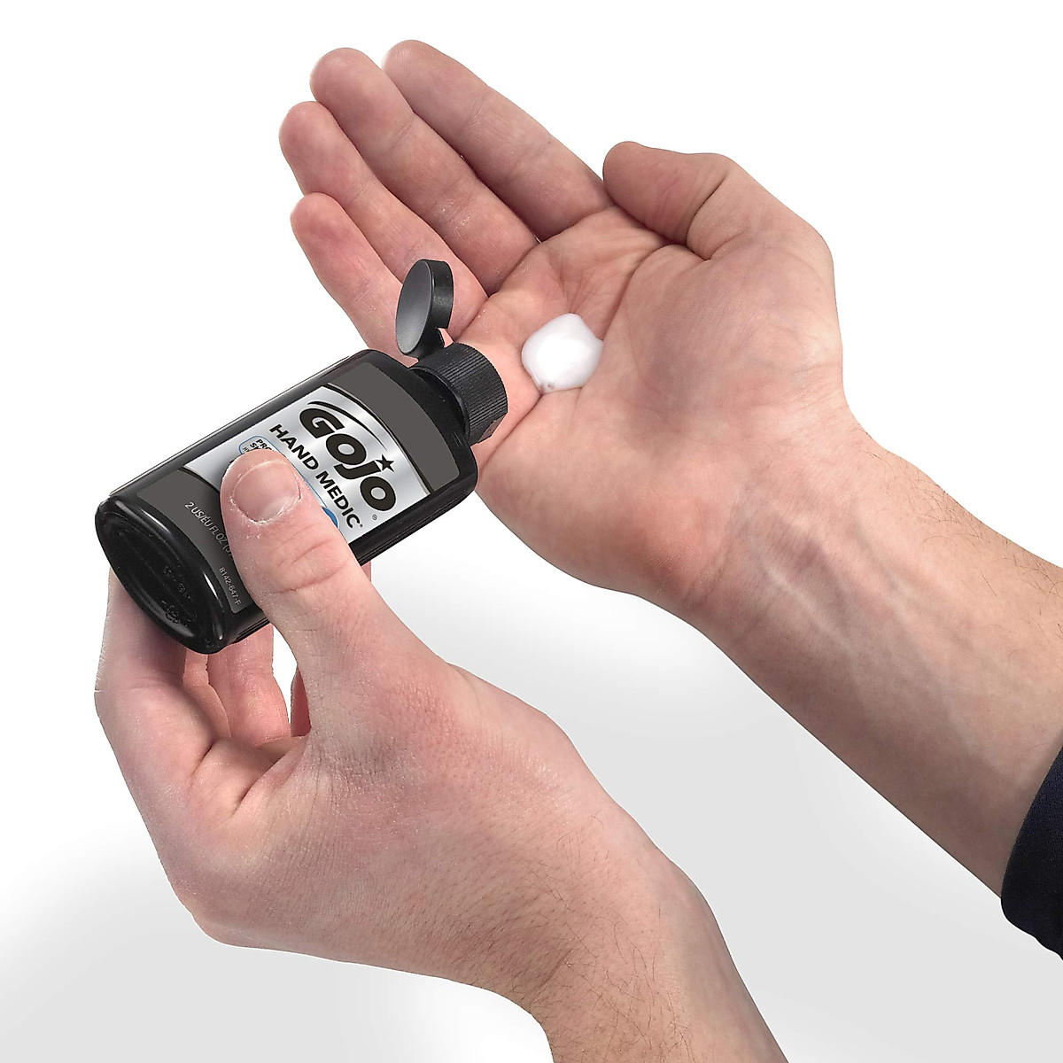 GOJO HAND MEDIC Professional Skin Conditioner, Fragrance Free, 2 fl oz Travel Size Squeeze Bottle (Pack of 12) - 8142-12