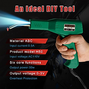 ATOLS Plastic Welder, 1000PCS Staples, Plastic Welding Kit, Hot Stapler Kit, Plastic Welder Gun Kit, Car Bumper Repair Kit, Plastic Repair Kit, Portable Toolbox