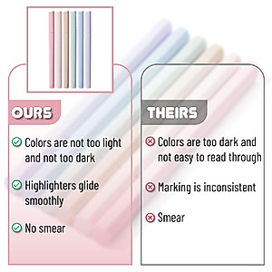 Mr. Pen- Aesthetic Highlighters, 6 Pack, Muted Pastel Color, Chisel Tip, No Bleed Bible Highlighter Pastel, Highlighters Assorted Colors, Pastel Highlighter Set, Aesthetic School Supplies