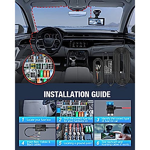 OMBAR Dash Cam Front and Rear + OMBAR Dash Cam Hardwire Kit
