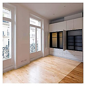 Clear PVC Desk Chair Mat PVC Sliding Wheel Chair Mat, Floor Protective Mat,Non-Slip Floor/Carpet Protector Mat Scratch Resistant Wear Resistant Indoor,1mm,100-160cm Wide, 100-350cm length for Office &