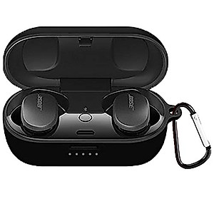 Compatible with Bose QuietComfort Earbuds Case, Youkei Silicone Case Cover Easy Carrying Protective Case Cover Compatible with Bose QuietComfort Noise Cancelling Earbuds (Black)