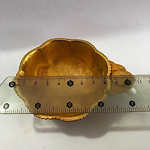 10cm brass golden wine glass ornament, museum collection imitation antique ethnic style cup home decoration