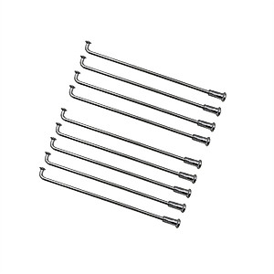 Diameter 2.6 Mm Material 45# Steel 12G Electric Bike Spokes Sliver Color J-Bend Round Body Equal Diameter Electric Bicycle Spoke (Color : 236mm)