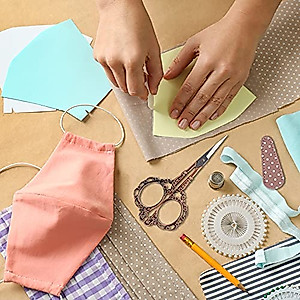 Hisuper 2 Pairs Embroidery Scissors Sewing Crochet Scissors Small 4.5 Inch Sharp Craft Scissors with Leather Scissors Cover for Sewing Handicrafts Tool Craft Art Work And Everyday Use