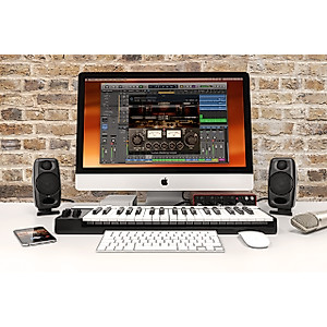 IK Multimedia iLoud Micro Monitor 50 watt portable wireless bluetooth studio reference monitors, dual speakers for music production, mixing, mastering, composing, producing and DJs
