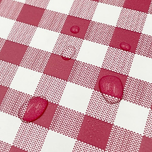 Yifely Red Holiday Gingham Drawer Paper Self-Adhesive Shelf Liner Makeup Cabinet Decor 17.7 Inch by 9.8 Feet