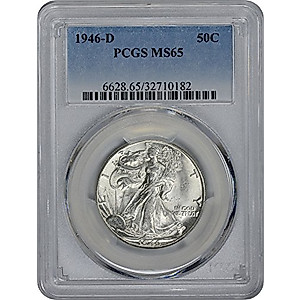 1946-D Walking Liberty Half Dollar, MS65, PCGS