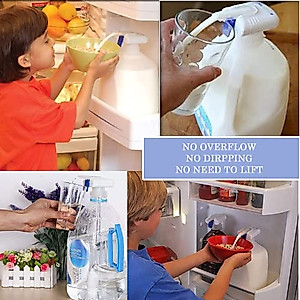 2 Pack Drink Dispenser,Milk Dispenser,Electric Tap,Automatic Drink Dispenser,One-Handed Operation,Can Prevent Milk and Beer From Overflowing,Suitable for Outdoor and Home Kitchens